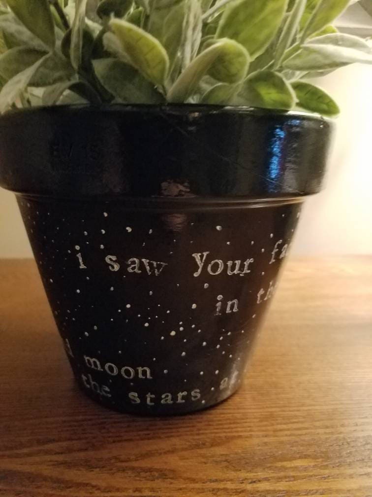 Custom Hand Painted Flower Pots | Etsy