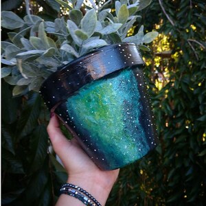 Galaxy Hand Painted Flower Pot - Etsy