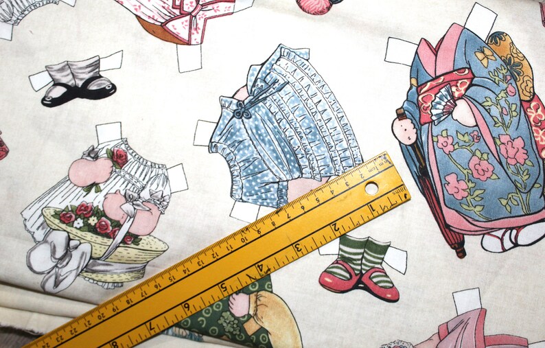 Paper Doll Clothes Fabric-sibling Studio for Newcastle Fabrics LLC ...