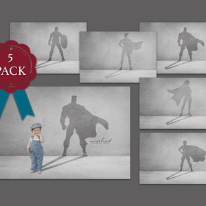 5-PACK Hero Shadow Backdrop / Background for Photographers / Instant ...