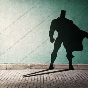 Superhero Shadow Background for Photographers / Instant Digital ...