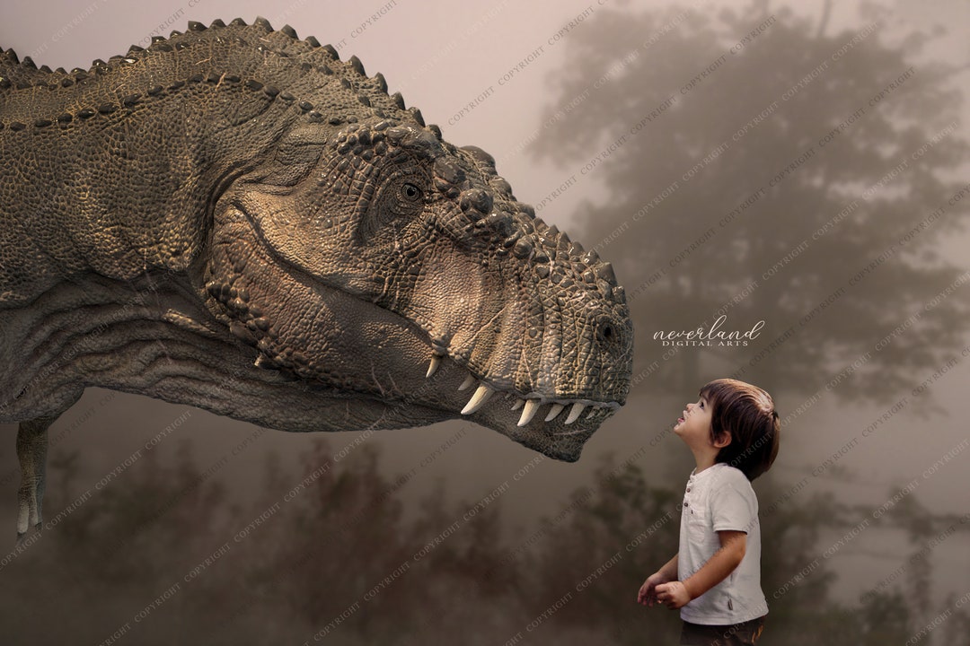 T-rex BUNDLE: Tyrannosaurus Composite Background / Dinosaur Backdrop ...