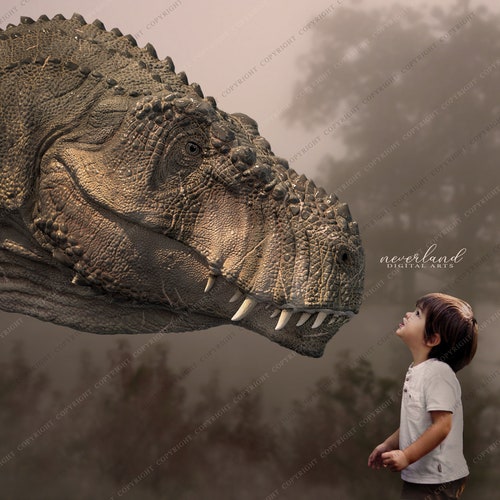 Smiling T-rex Tyrannosaurus Background / Dinosaur Backdrop for - Etsy