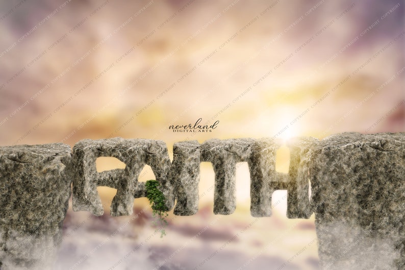 2 PACK Faith Mountain Digital Background for Photography - Etsy