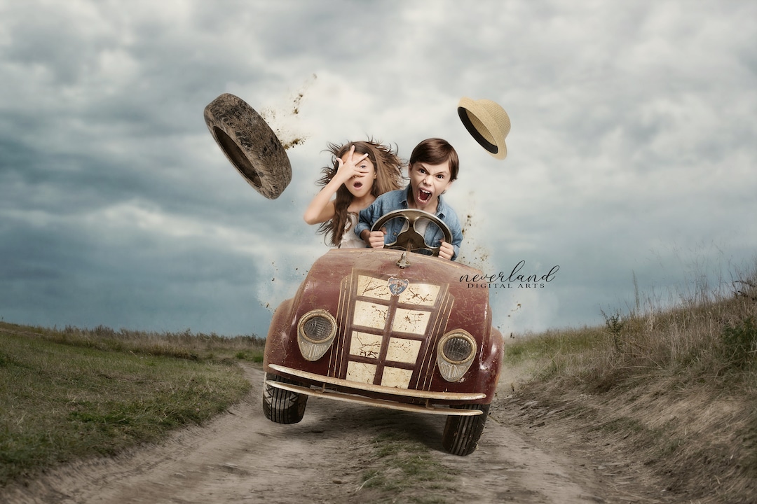 2 PACK Sunday Drive Digital Background / Valentines Photography ...