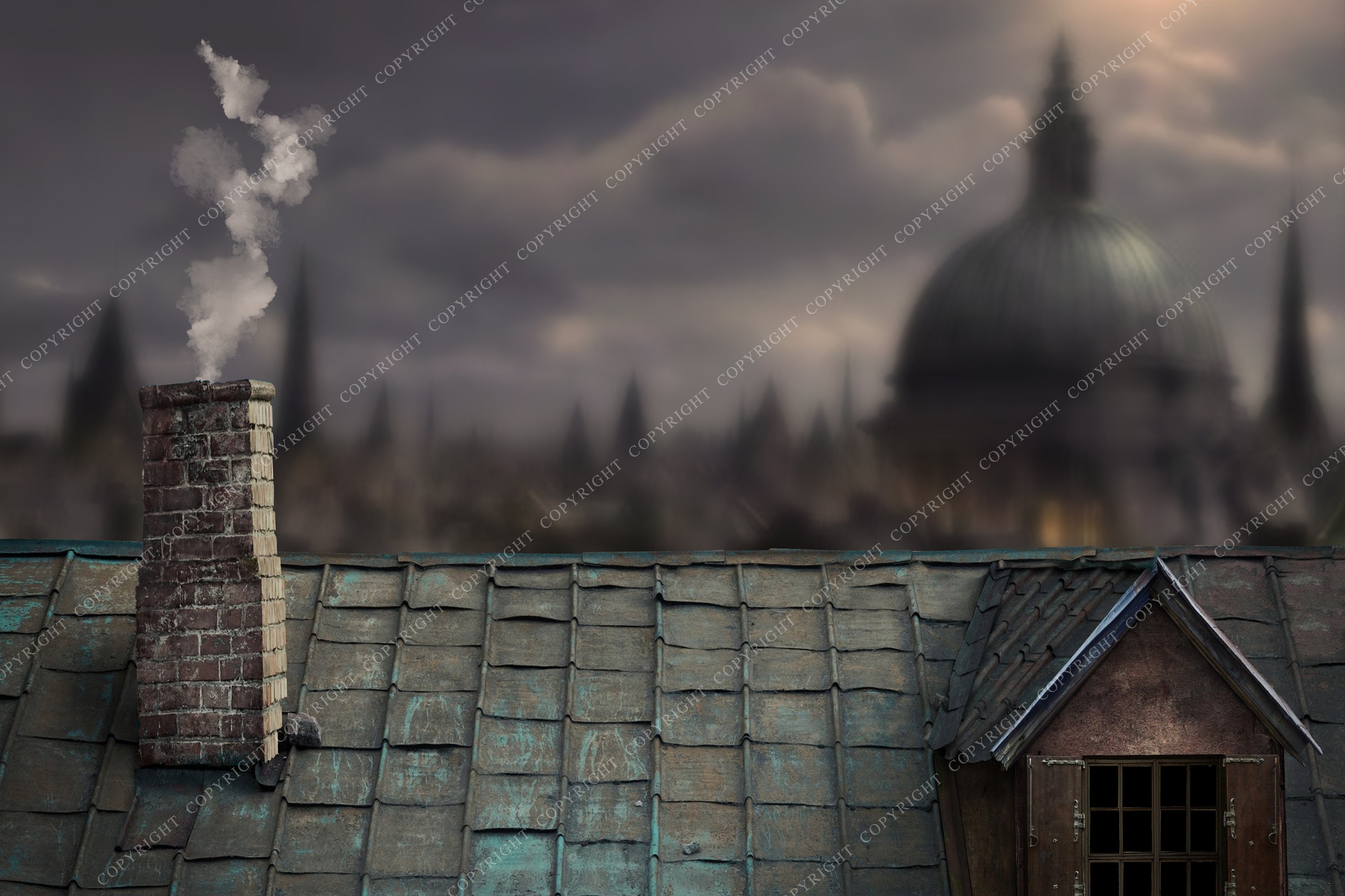 5 PACK Roof Top Backdrop Background / Magical Backdrop / | Etsy