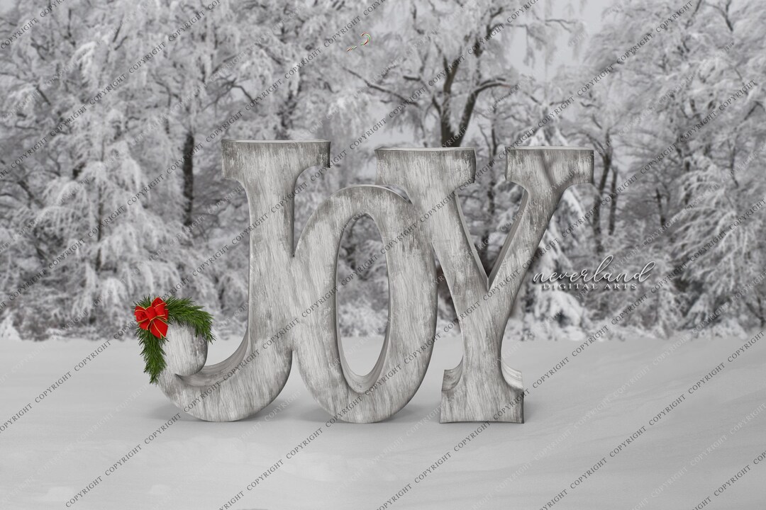 JOY Composite Background for Photography / Christmas Backdrop for ...