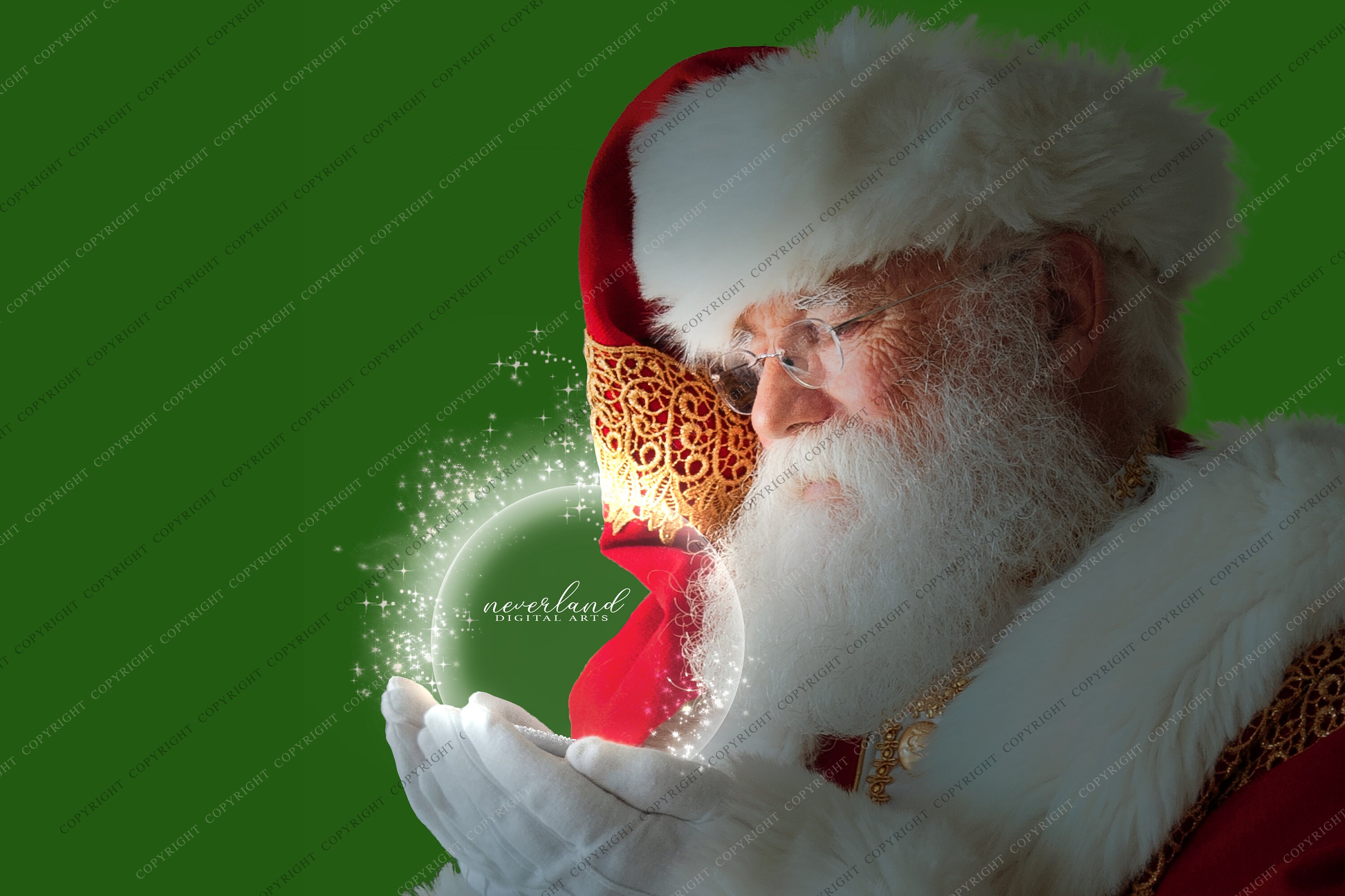 Santa Overlay / PNG Transparent Snow Globe Christmas - Etsy