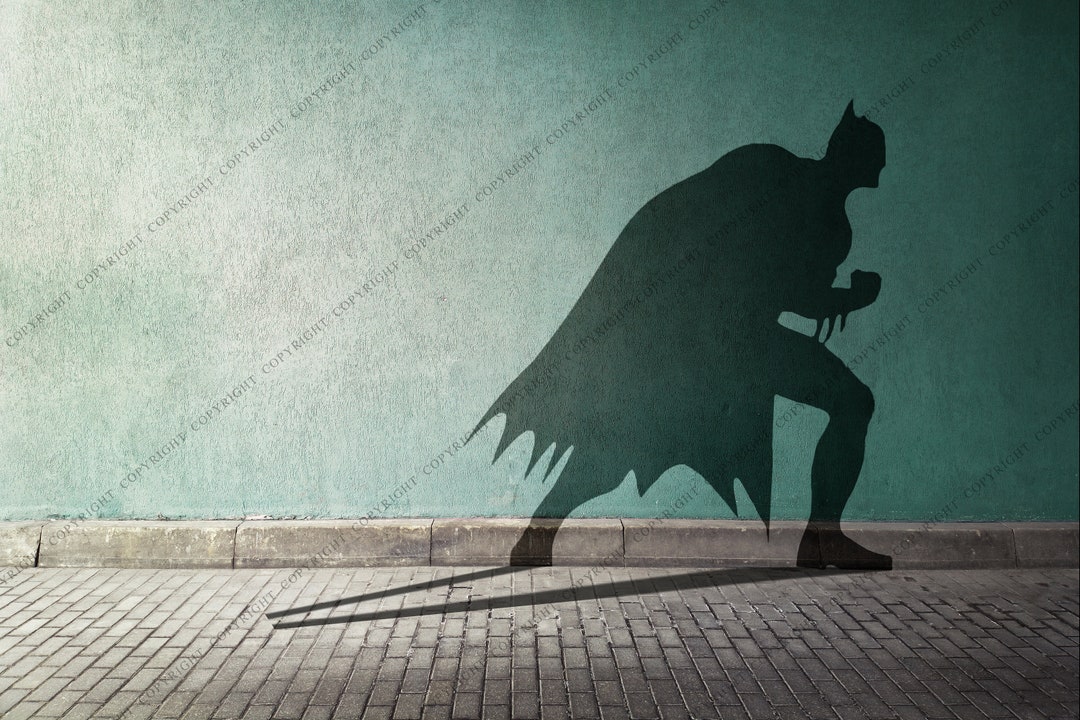 Superhero Shadow Background for Photographers / Instant Digital ...