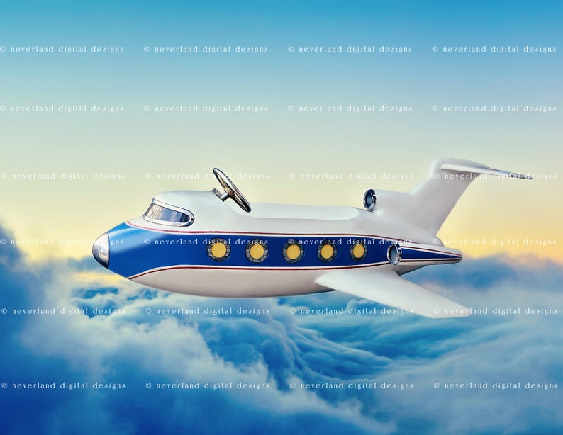 5 PACK Airplane Backdrop Background / High Resolution / Digital ...