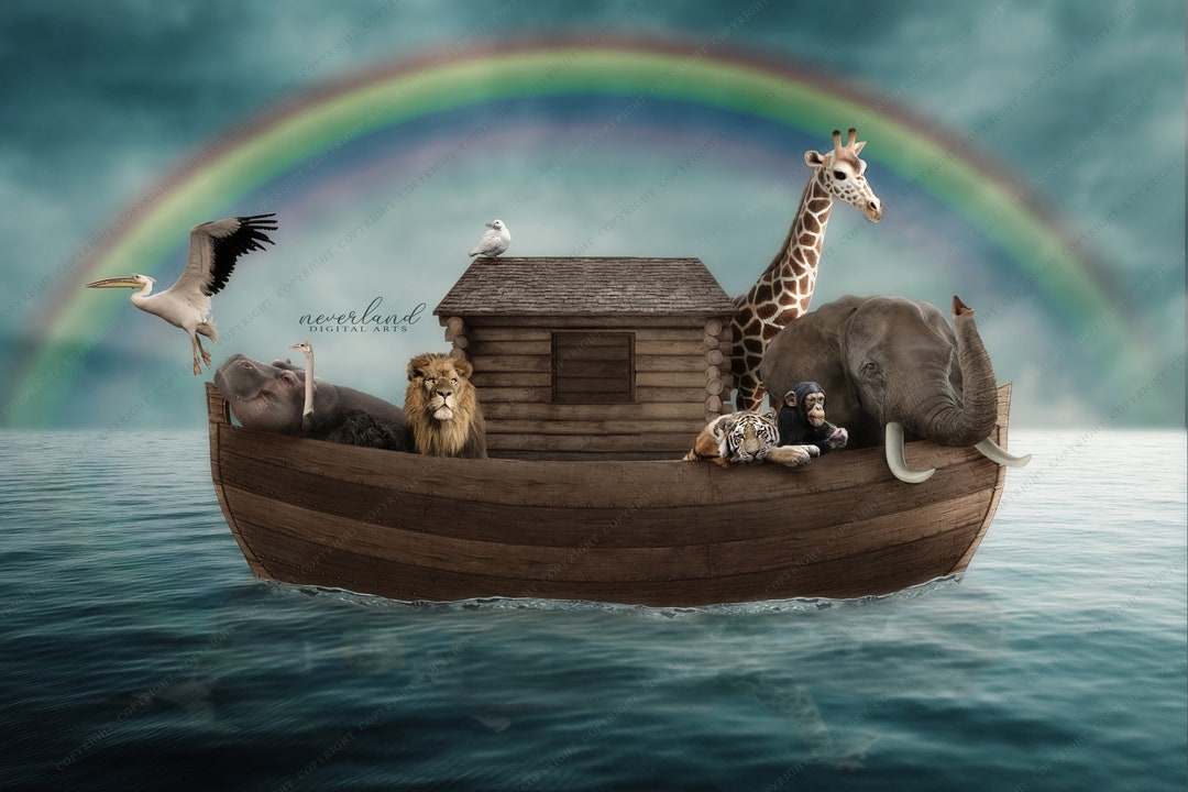 2 PACK Noahs Ark Composite Background for Photographers / Digital ...