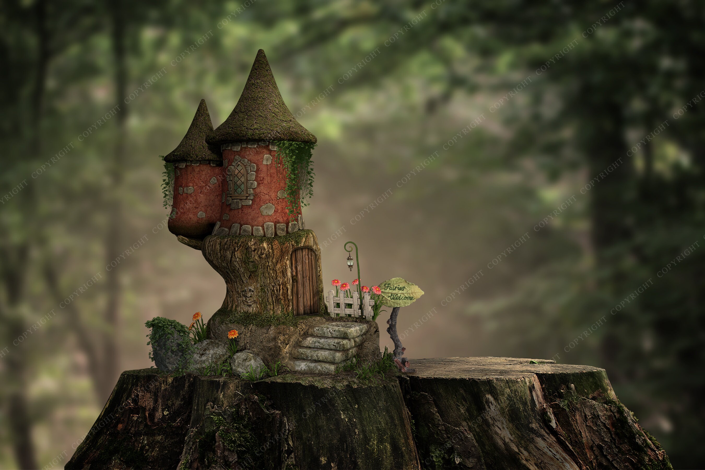 Fairy Backdrop Background / Digital Backgrounds for | Etsy