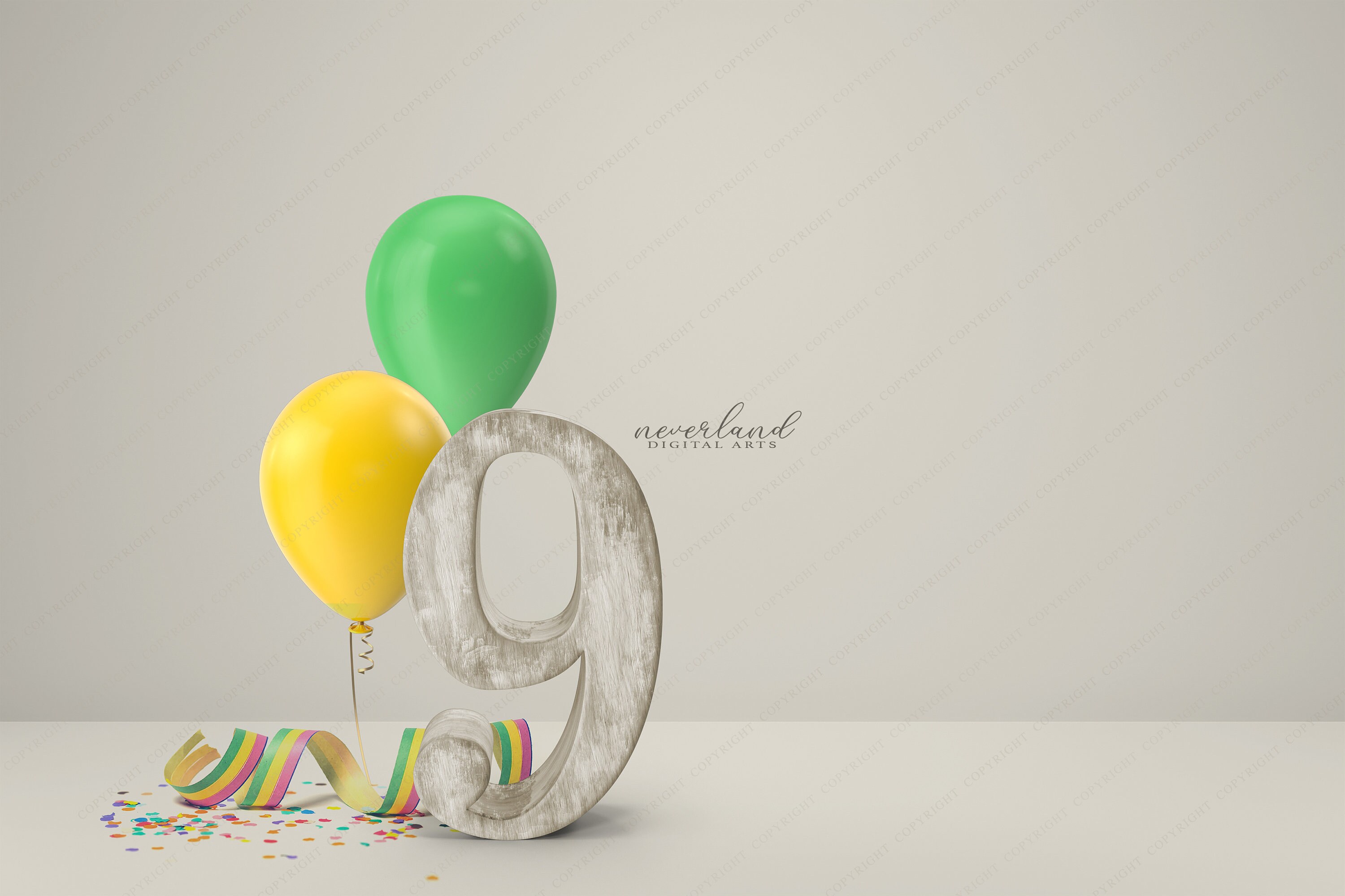 9th Birthday Background for Photography Compositions / Digital | Etsy