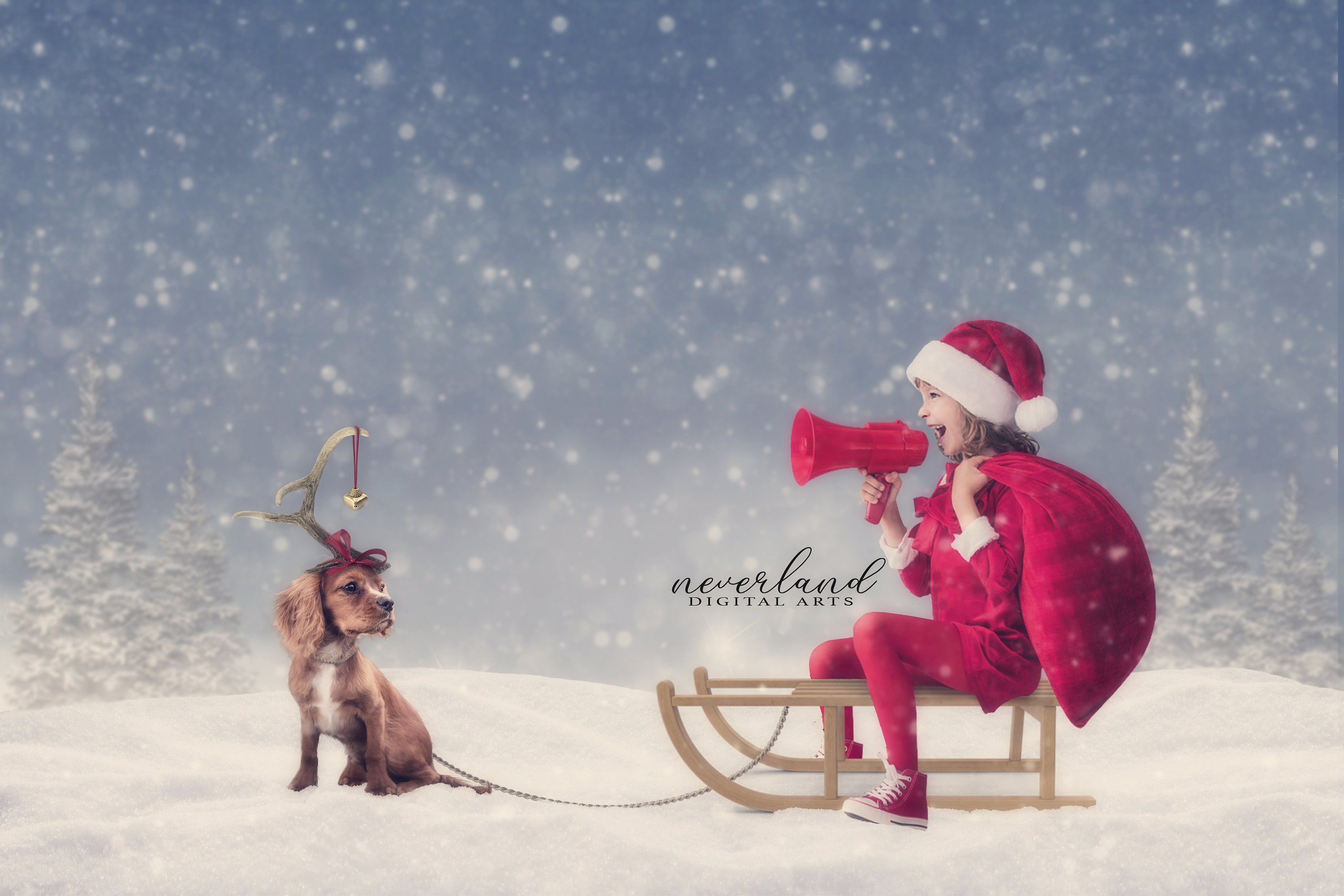 LAYERED Christmas Background for Photography Composites / - Etsy