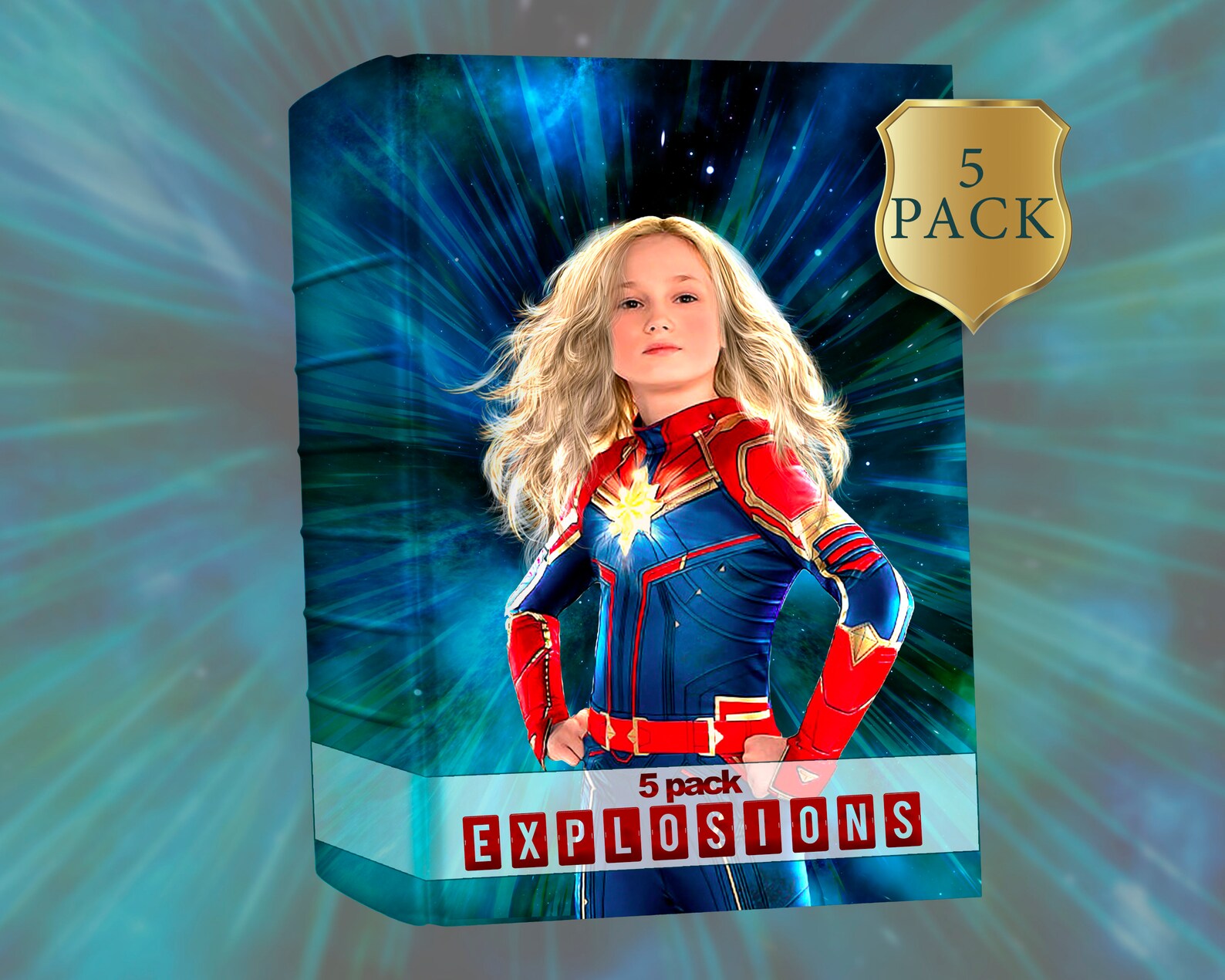 5 PACK Super Hero Explosions | Digital Backgrounds and Overlays for ...