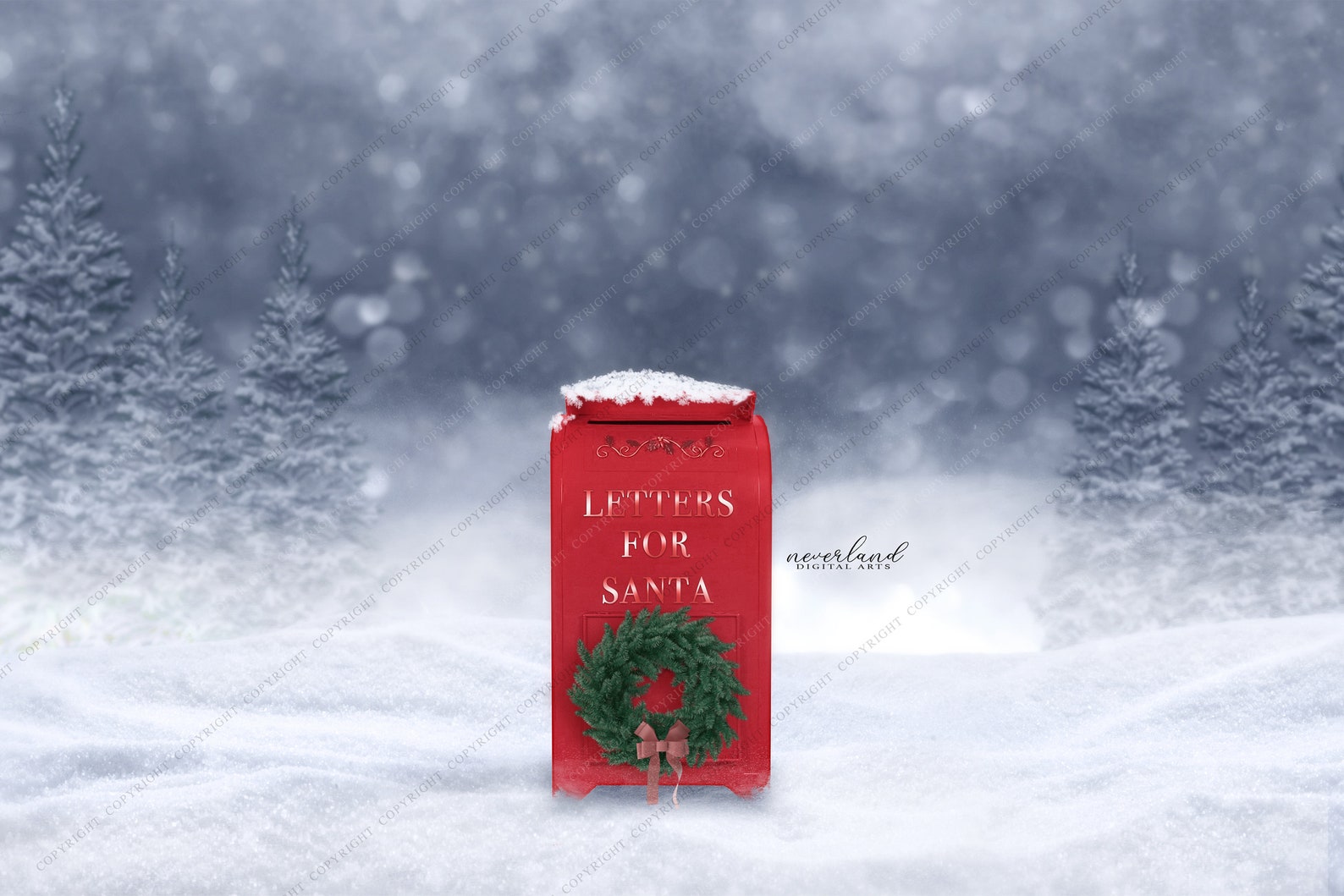 2 PACK Letters for Santa Background for Photography | Etsy