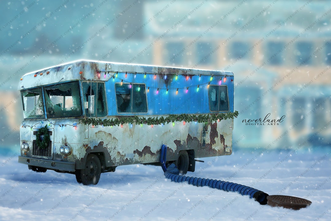 2 PACK Redneck Motorhome Christmas Background Photography Compositions ...