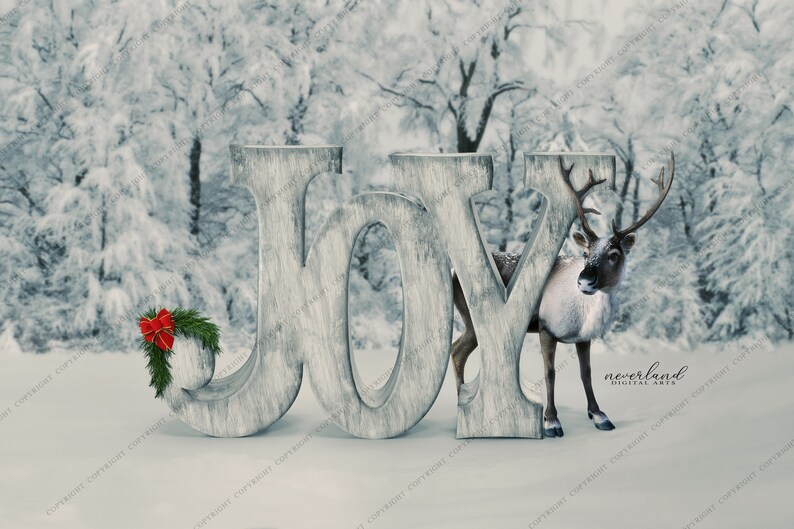JOY Composite Background for Photography / Christmas Backdrop - Etsy