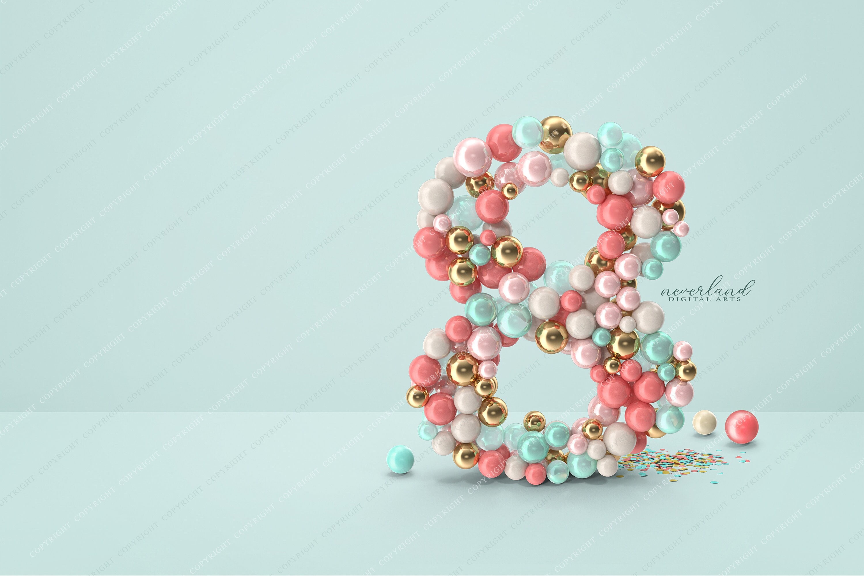 8th Birthday Background for Photography Compositions / Digital | Etsy