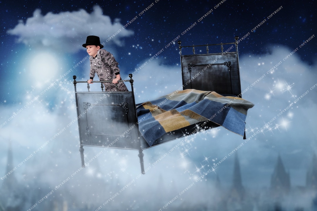 Flying Bed Backdrop Background for Photographers / Fairytale / Fantasy ...