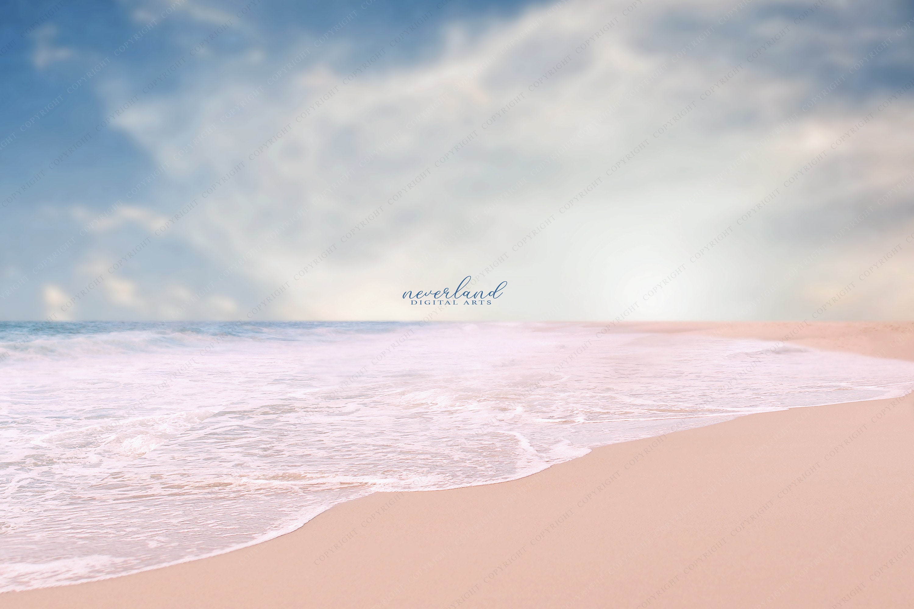 Soft Beach Composite Photography Background / Digital | Etsy