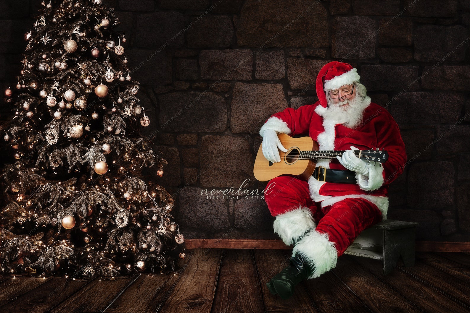 5-pack Santa / Winter Background for Photography Composites / Christmas ...