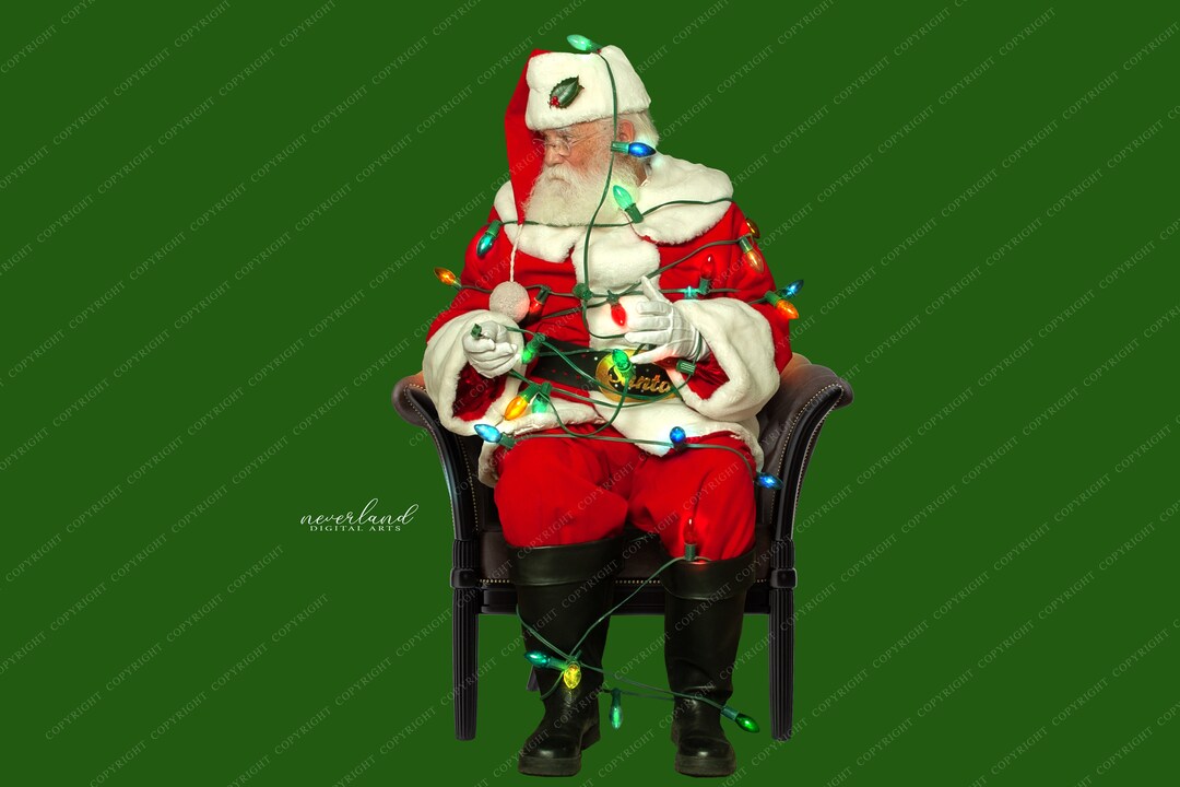 Santa Overlay / PNG Transparent Christmas Background for Photographers ...