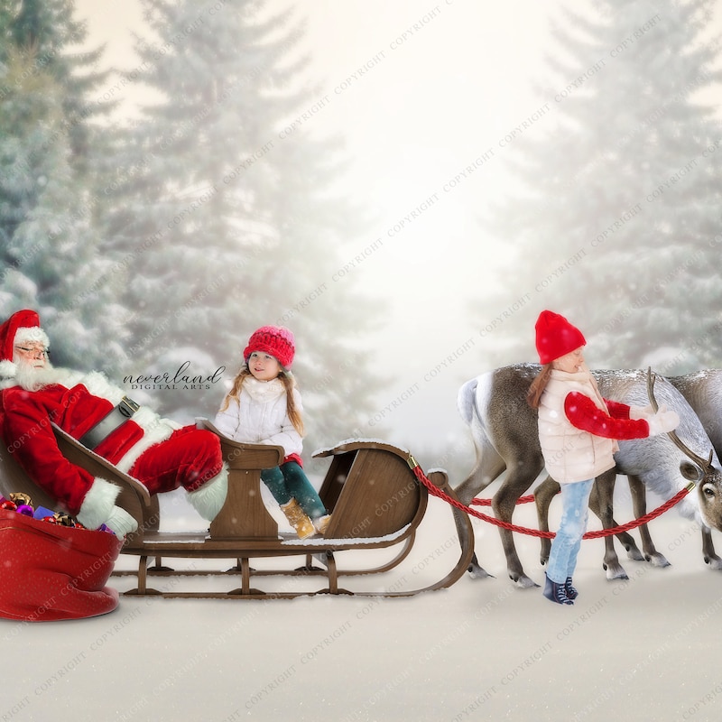 Santa Backdrop - Etsy