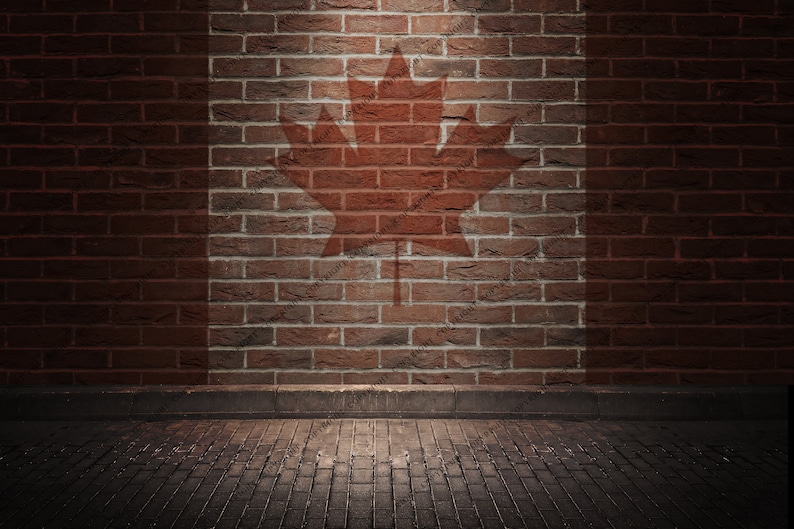 Canada Day Brick Wall Background for Photographers / Backdrop / Instant ...
