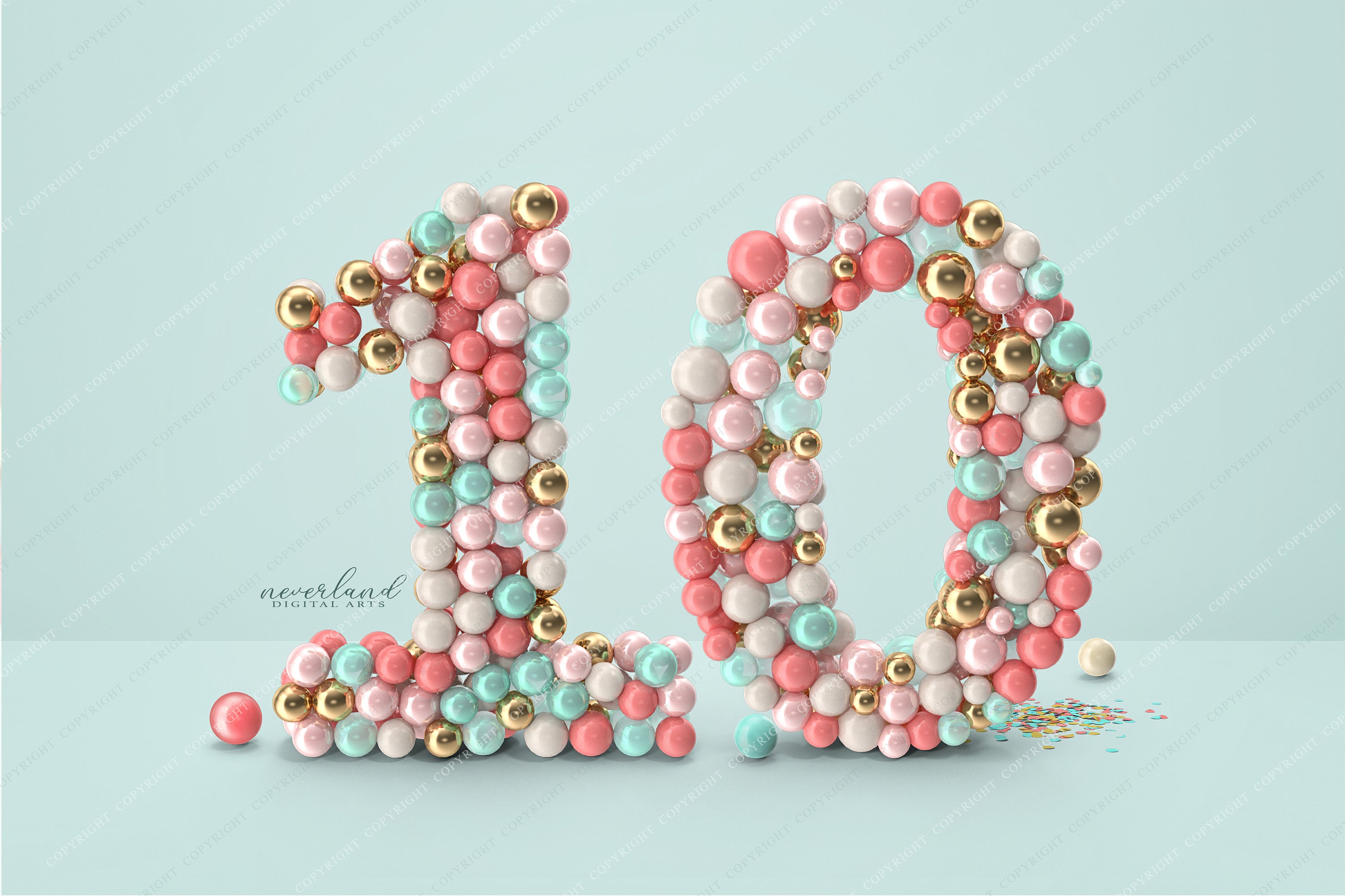 10th Birthday Background for Photography Compositions / | Etsy