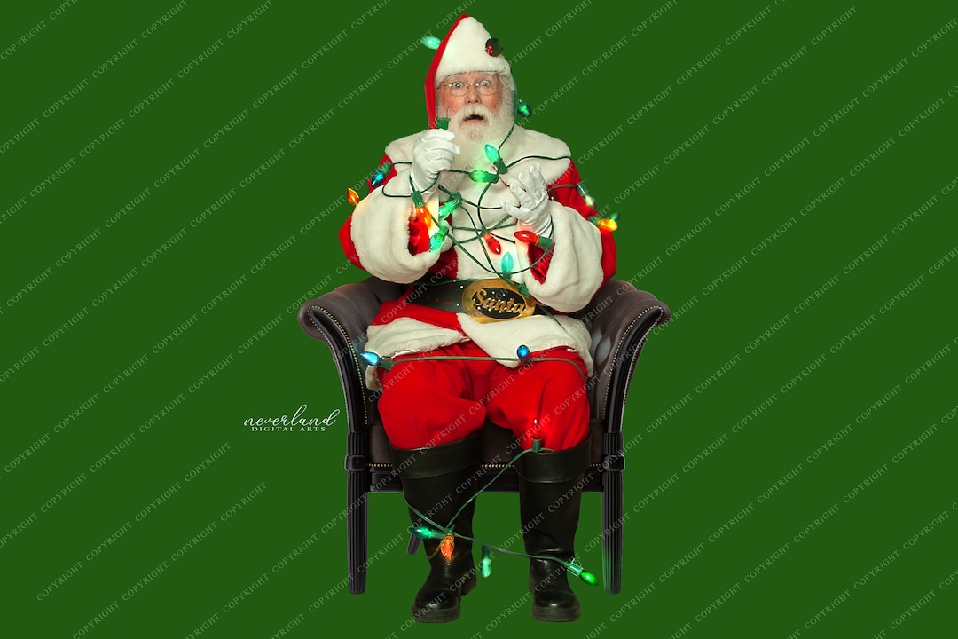 Santa Overlay / PNG Transparent Christmas Background for Photographers ...