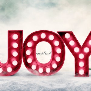 2 PACK Joy Marquee Background for Photography Compositions / Winter ...