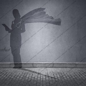 Doctor Nurse Shadow Digital Background / Photography Backgrounds for ...