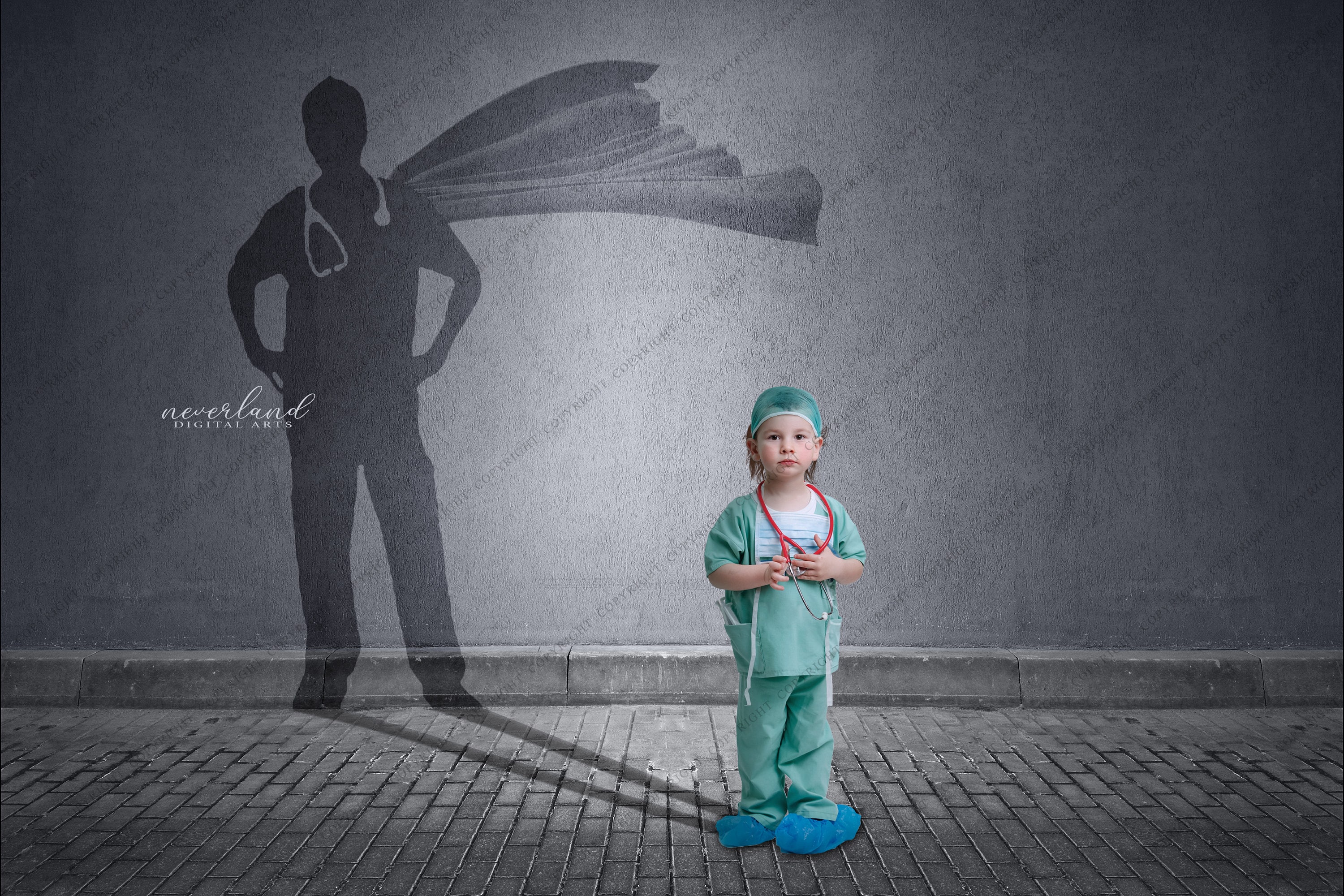 4 PACK Doctor Nurse Shadow Digital Background / Photography | Etsy