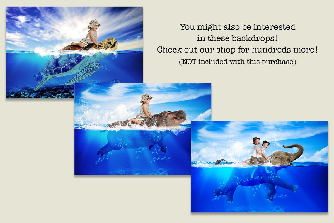Hippo Backdrop Background / Digital Background / Fantasy Backdrop ...