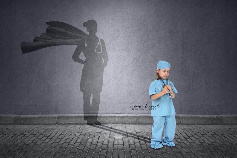 Doctor Nurse Shadow Digital Background / Photography - Etsy