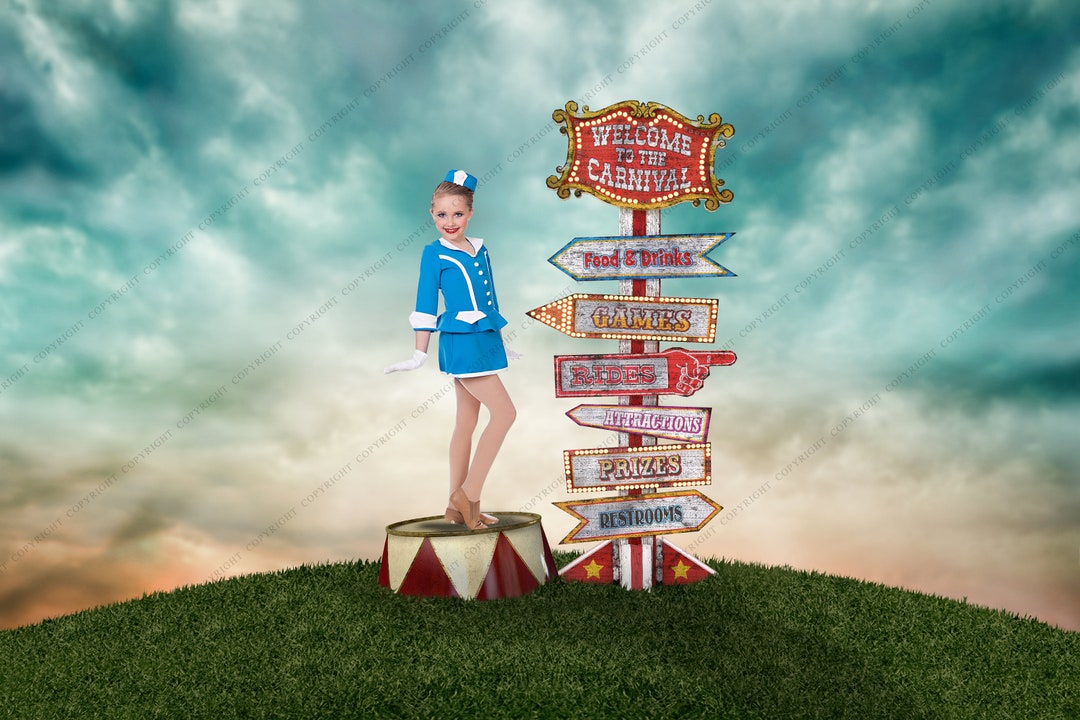 Carnival Background Backdrop / Circus Backdrop / Digital Photography ...