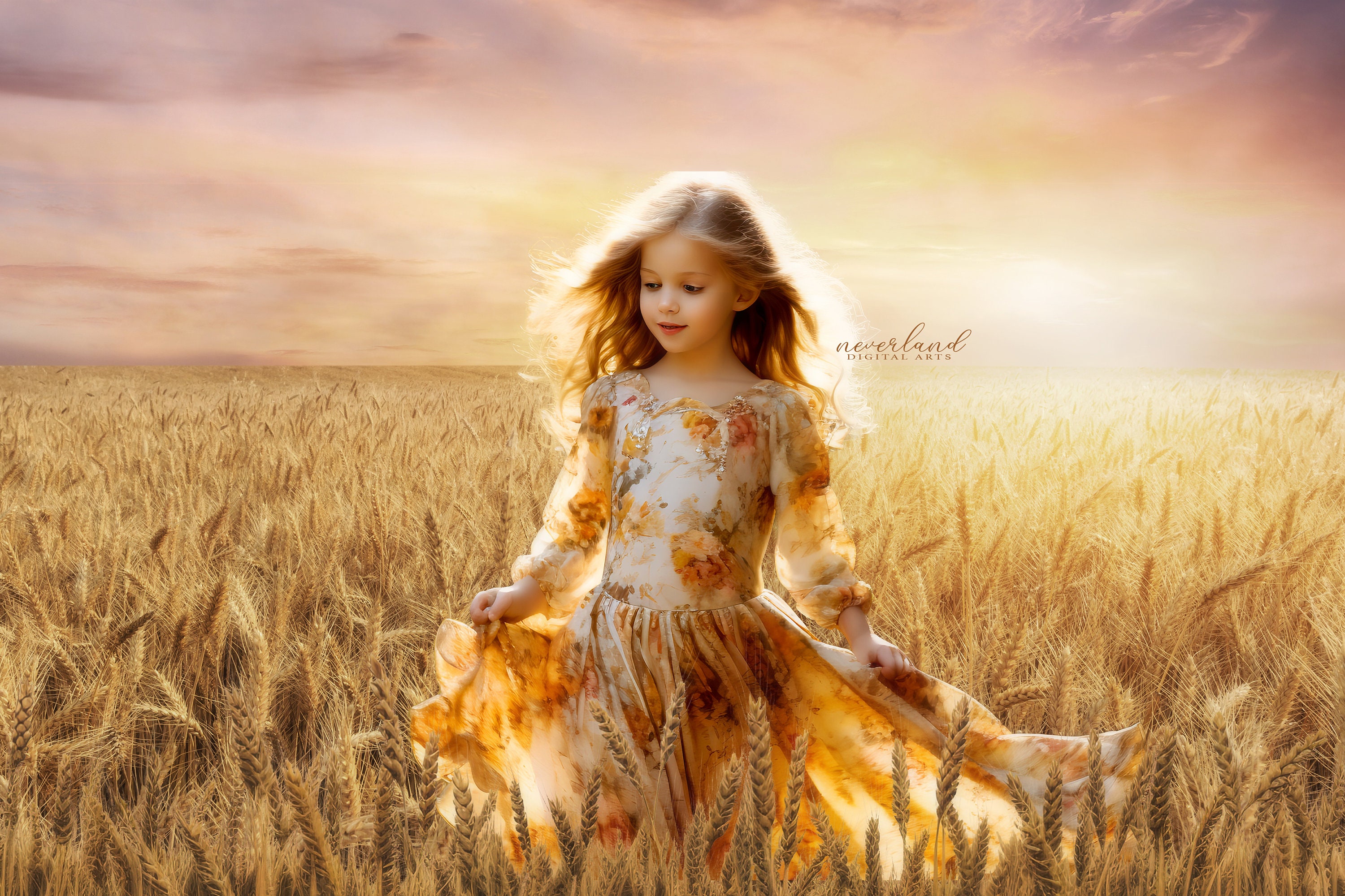 2 PACK Dreamy Wheat Field / PNG Wheat Overlay / Compositions / Digital ...
