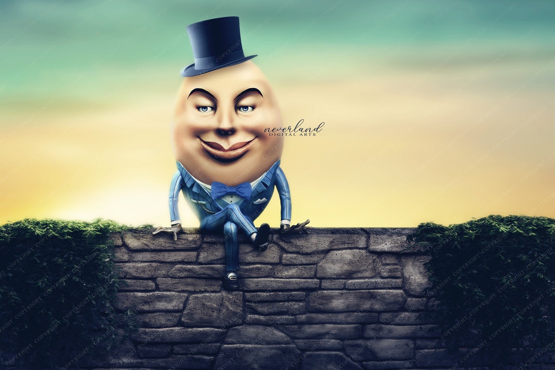 Humpty Dumpty Digital Background / Backgrounds & Overlays for - Etsy ...