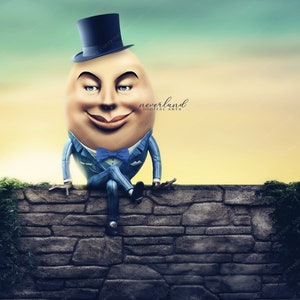 Humpty Dumpty Digital Background / Backgrounds & Overlays for - Etsy