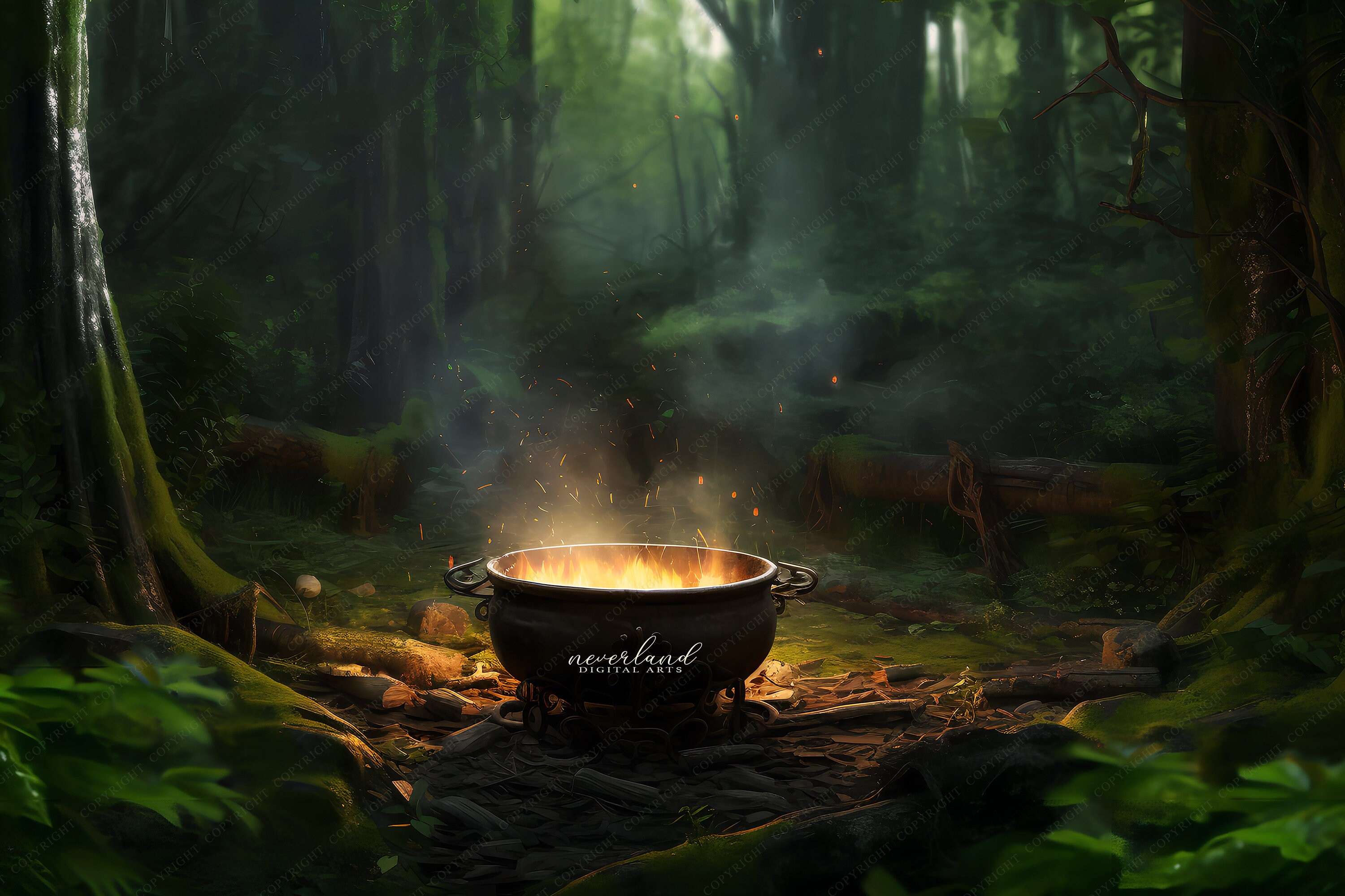 Witch Cauldron Background for Photography Composites / Photoshop ...