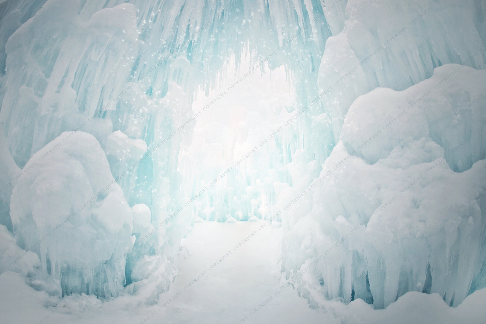 Ice Castle Composite Background for Photography / Christmas Backdrop ...