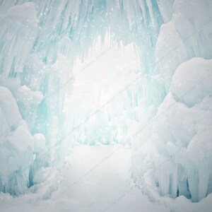 Ice Castle Composite Background for Photography / Christmas Backdrop ...