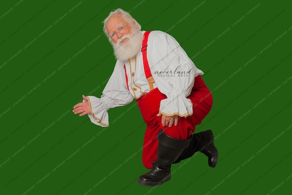Santa Overlay / PNG Transparent Christmas Background for - Etsy