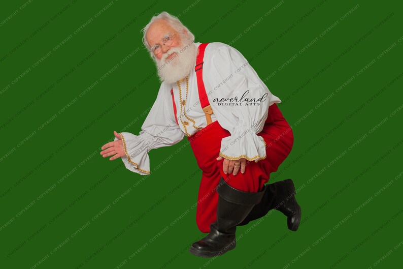 Santa Overlay / PNG Transparent Christmas Background for - Etsy