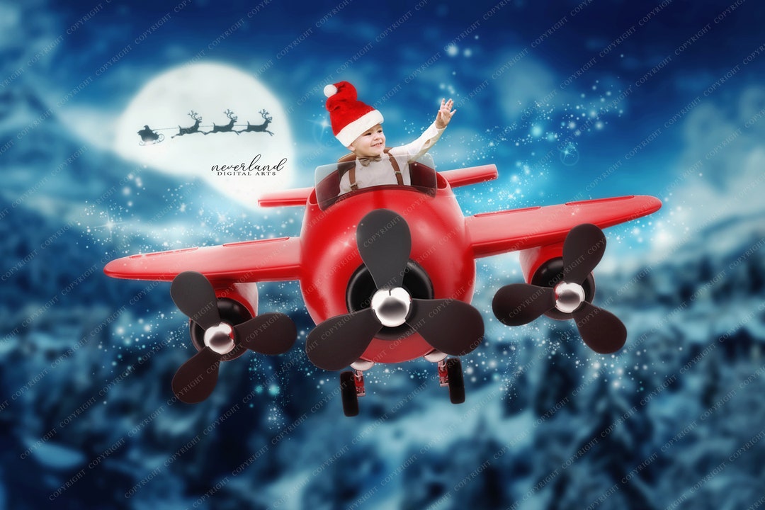 2 PACK Holiday Flight Background for Photography Composites / Backdrop ...