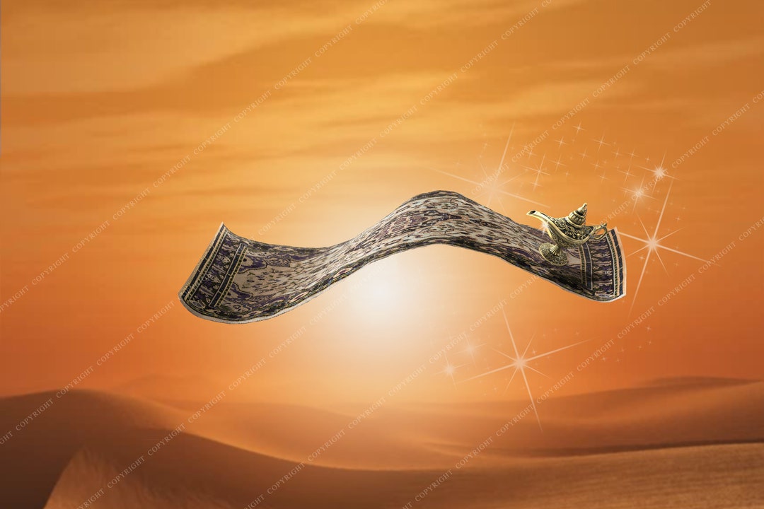 Magic Carpet Over the Desert Backdrop Background / Digital Background ...