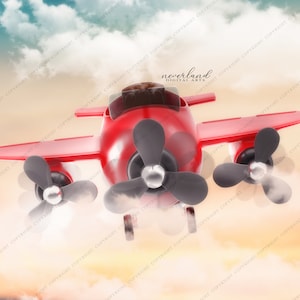 Airplane Background / Red / High Resolution / Digital Backgrounds and ...