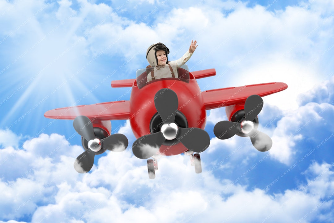 Airplane Backdrop Background / High Resolution Background / Digital ...