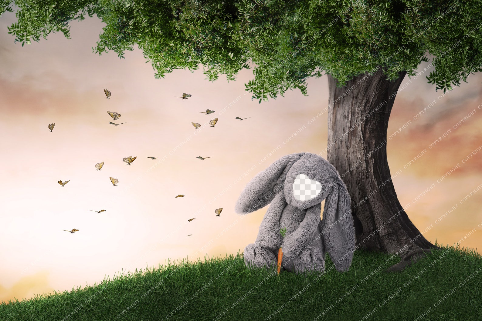 Transparent Bunny Costume PNG Overlay 2-PACK / Intricately - Etsy